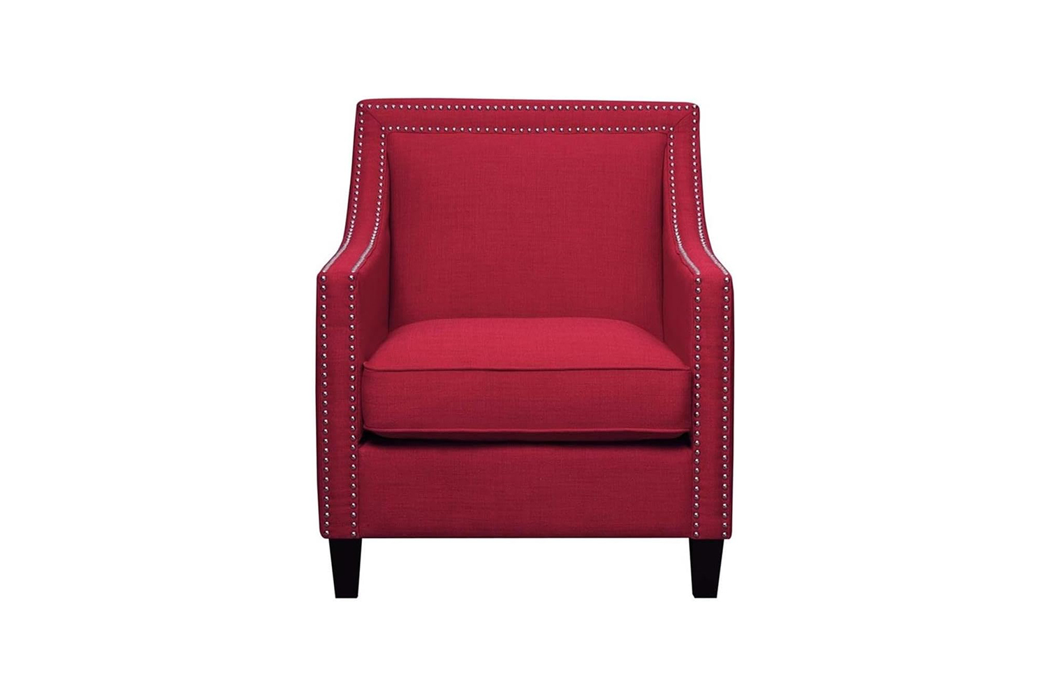 ABBEY Fabric Arm Chair (Red)