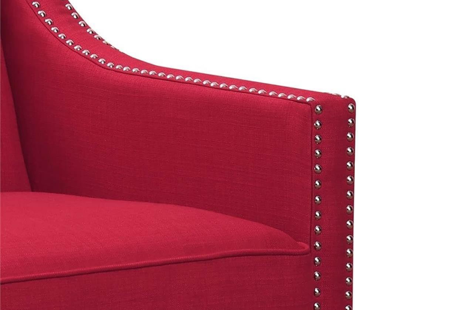 ABBEY Fabric Arm Chair (Red)