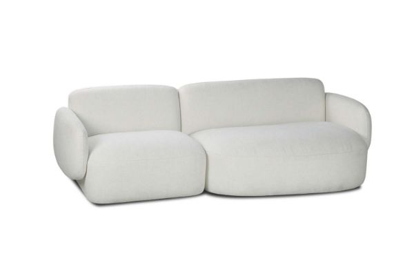 SUMMIT Fabric Modular Corner Sofa (White)