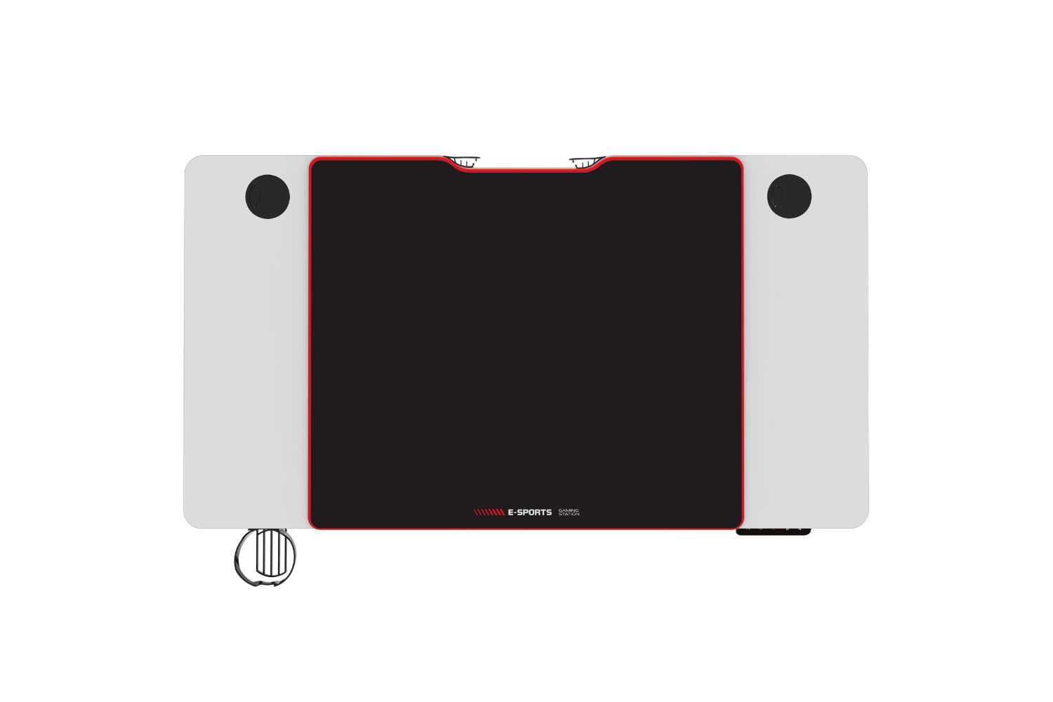 MATRIX 120 Height Adjustable Desk with Jumbo Mouse Pad (White)