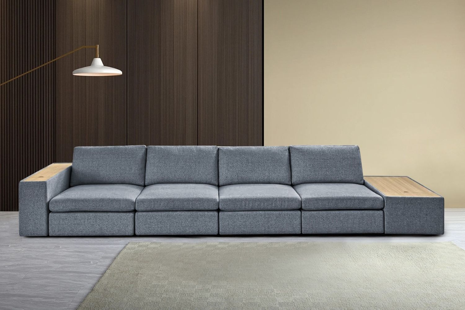 Dynasty Premium Modular Corner Sofa Set (Sage)