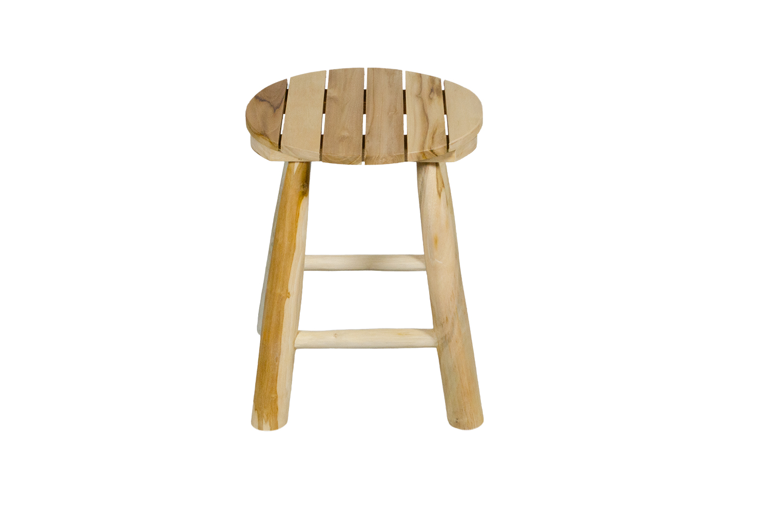 KOHLS Teak Wood Round Stool