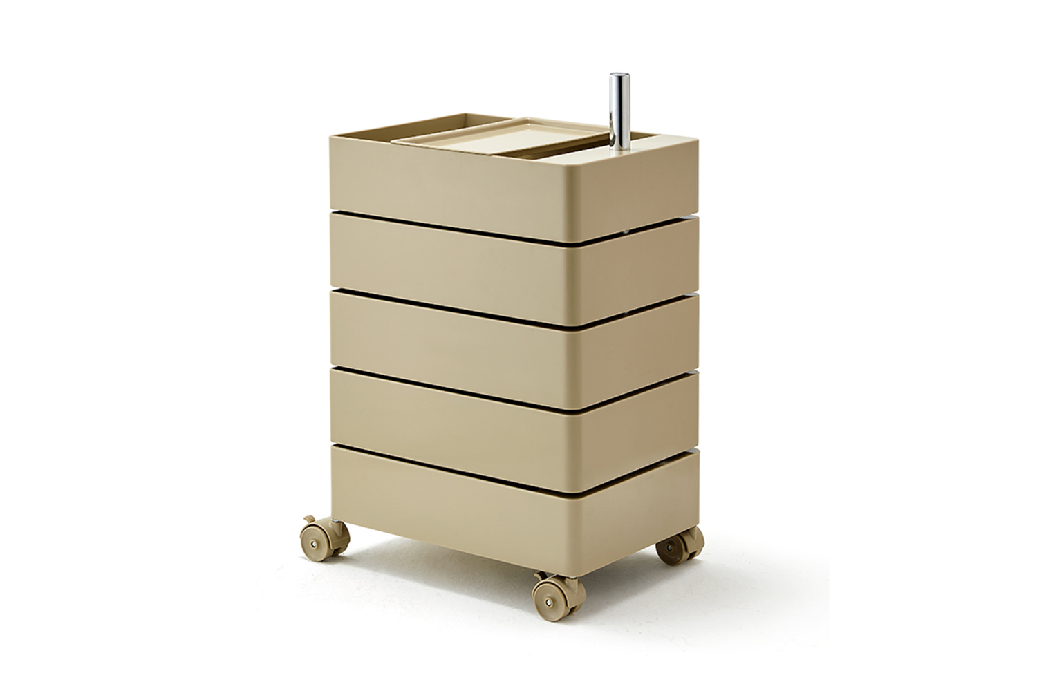 GALEN Rotating 5 Tier Utility Drawer Wheel Trolley (Multiple Colours)