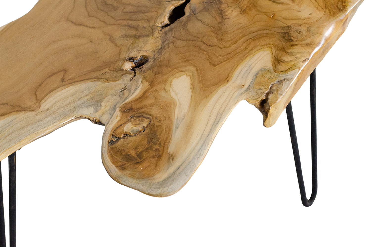 TAKARA 100 Irregular Solid Teak Side Table