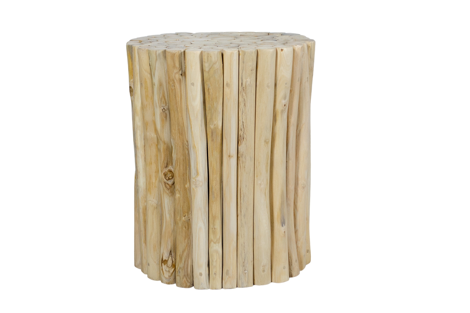 WILDBRANCH D35 Teak Wood Stool/Side table