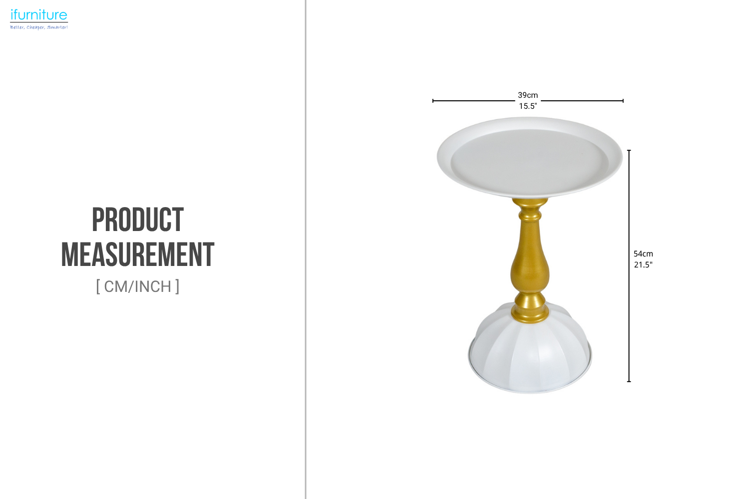 SIGMA Round Tray-Top Side Table