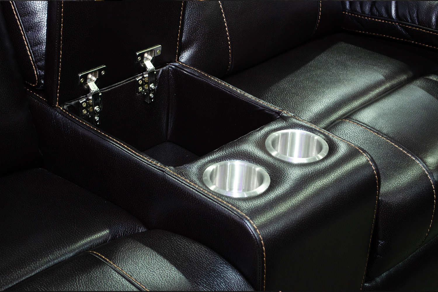 ZENO Power Reclining Sofa Range with Drop-Down Console & Cup Holders ...