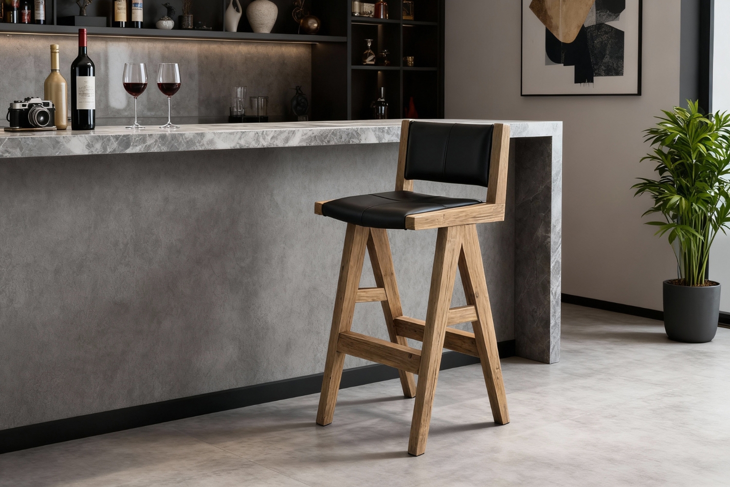TIMBERA 3.2M 5PC Solid Reclaimed Wood Bar Set
