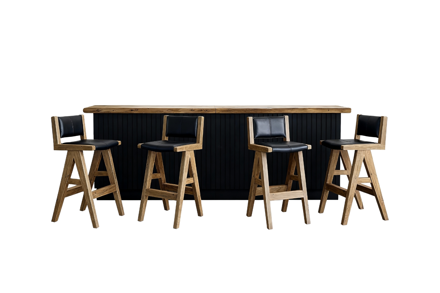 TIMBERA 3.2M 5PC Solid Reclaimed Wood Bar Set