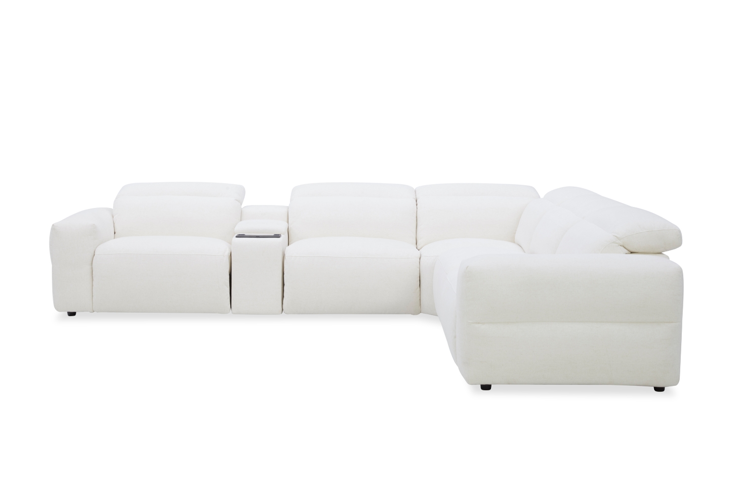 OMEGA Reclining Sectional Modular Sofa - Console with Hidden Cup ...