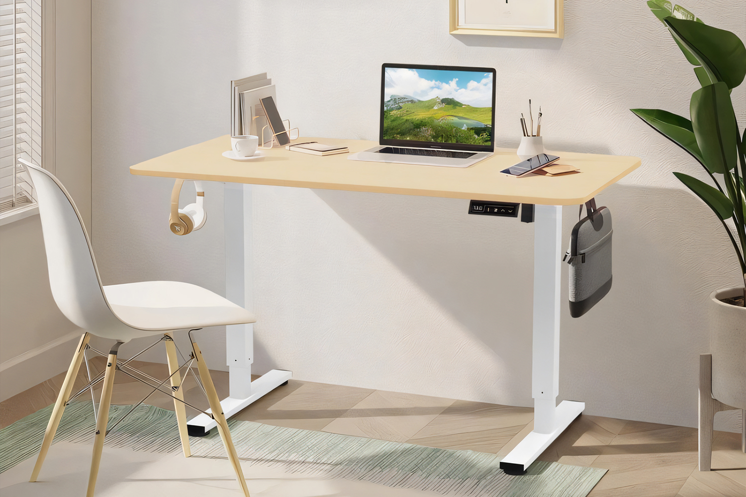 NEXUS 120 Electric Height Adjustable Standing Desk with LED Display ...