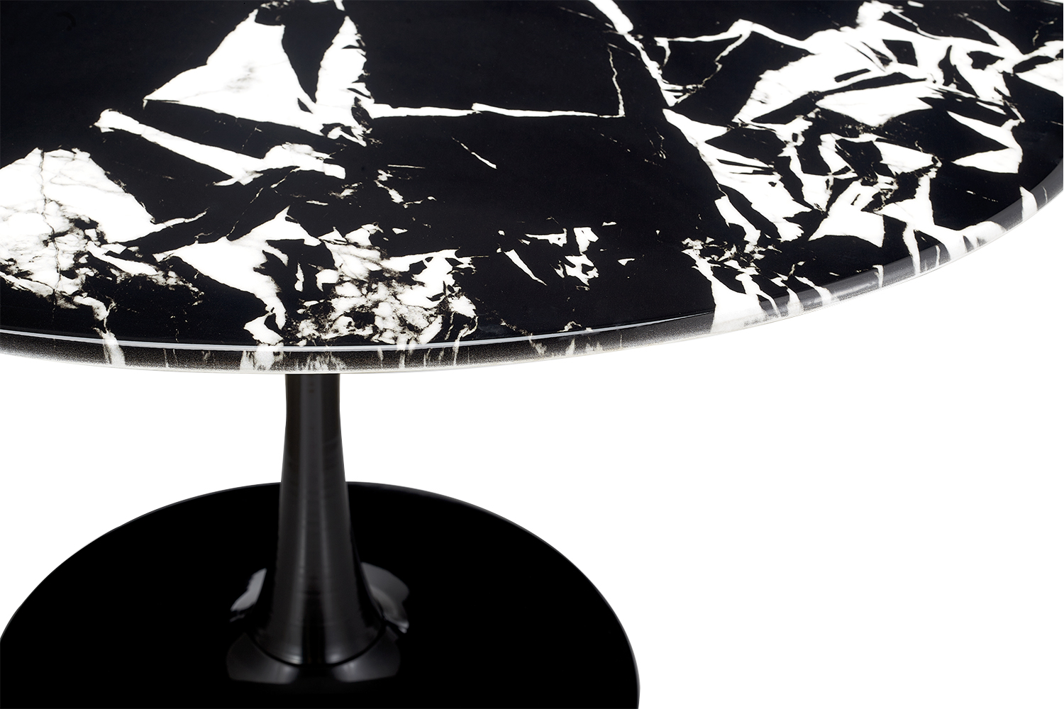 JACOB D100 Round Dining Table (Black)