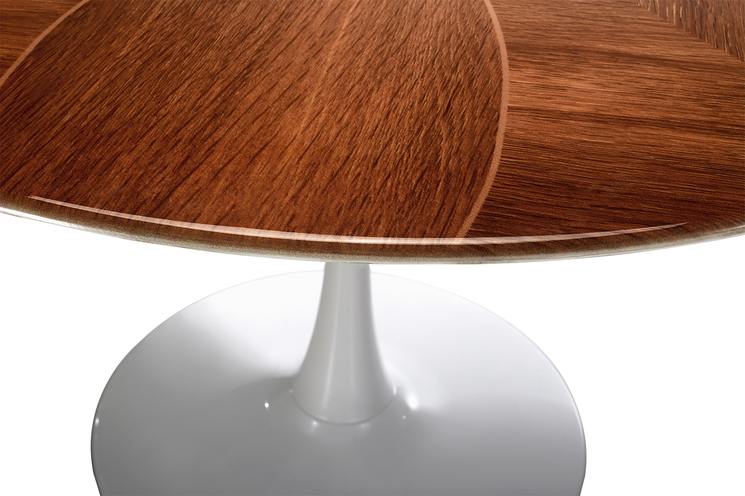 JACOB D100 Round Dining Table (Walnut Colour)