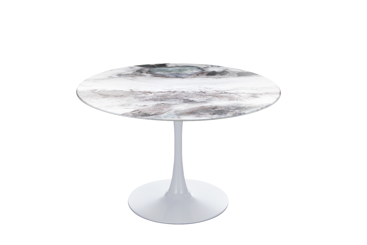 JACOB D100 Round Dining Table (White)