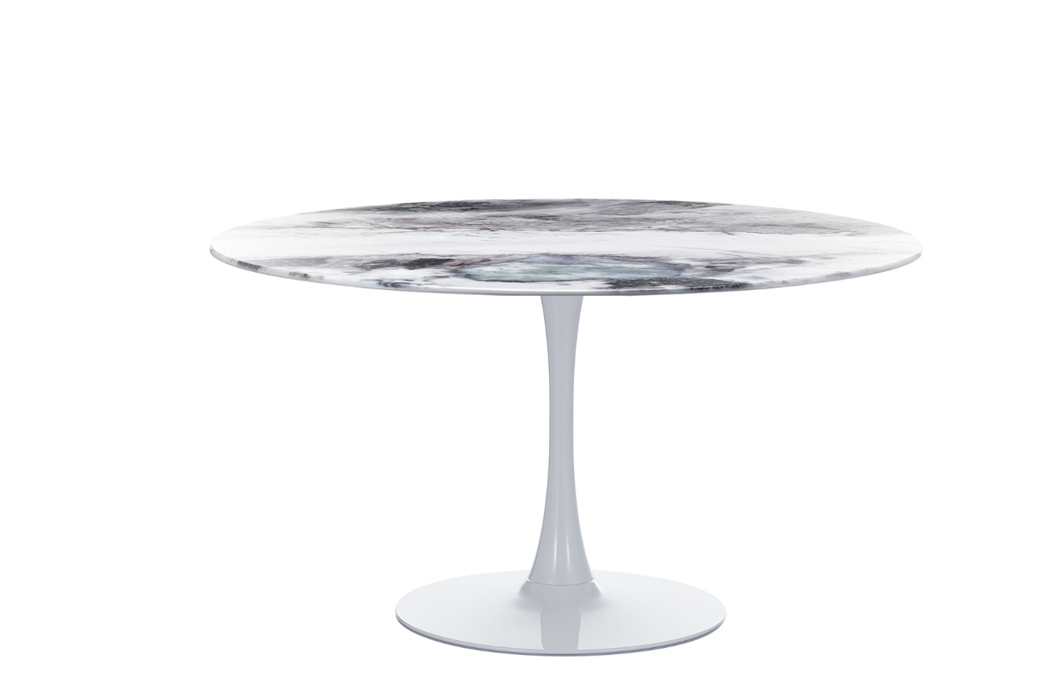 JACOB D120 Round Dining Table (White)