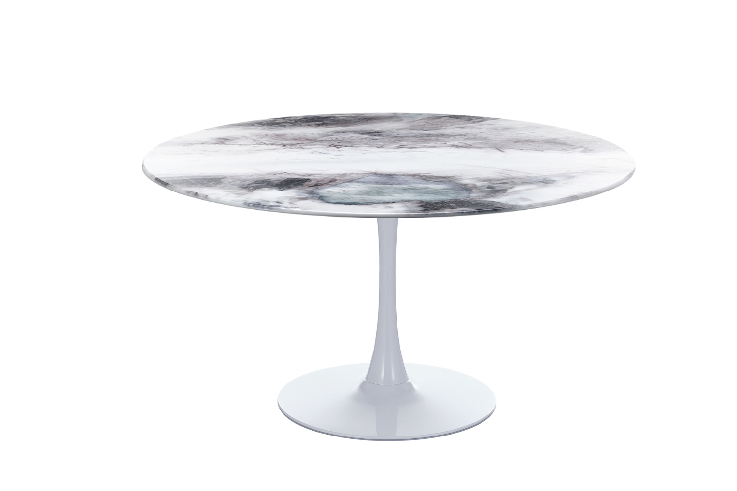JACOB D120 Round Dining Table (White)