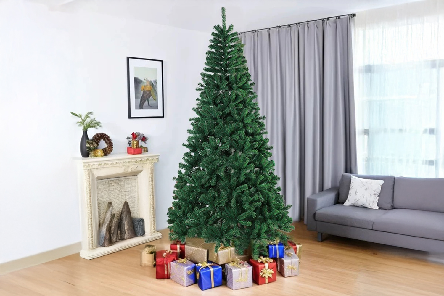 ARTIFICIAL Classic Green Christmas Tree (H150cm/H180cm/H210cm)
