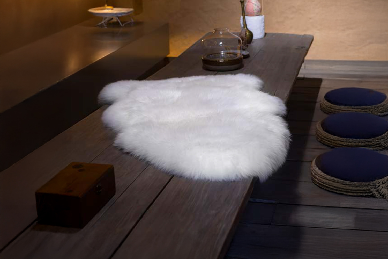 Natural Long Wool Sheepskin Rug Range
