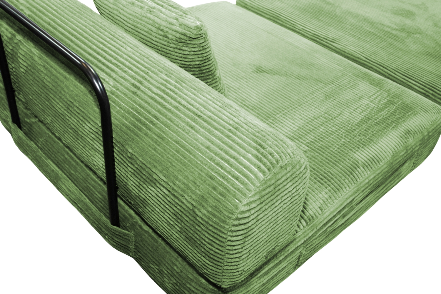 SINDARA Modular Compressed Sofa/Folding Sofa Bed Range (Green) - Armless