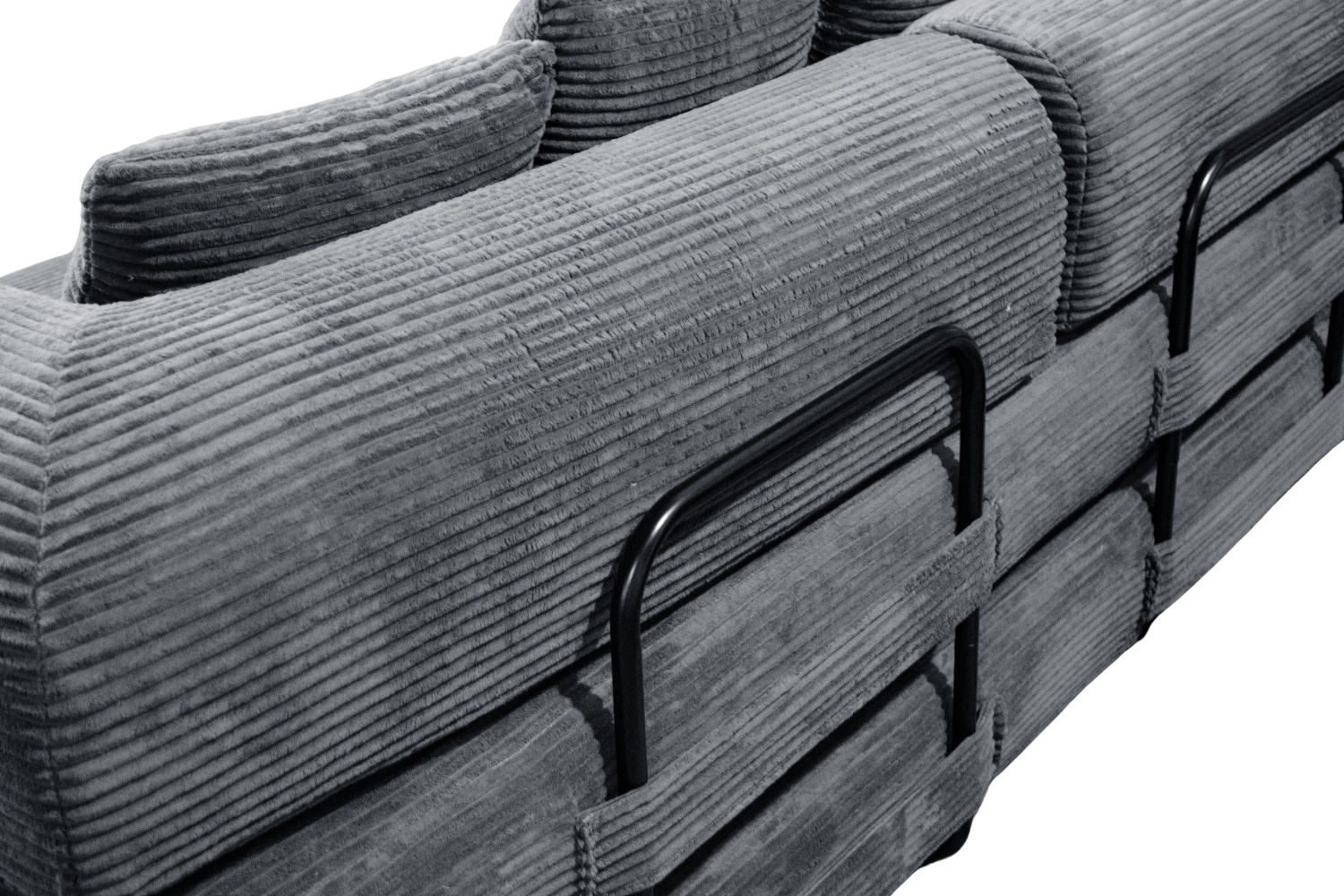 SINDARA Modular Compressed Sofa/Folding Sofa Bed Range (Grey) - Loveseat