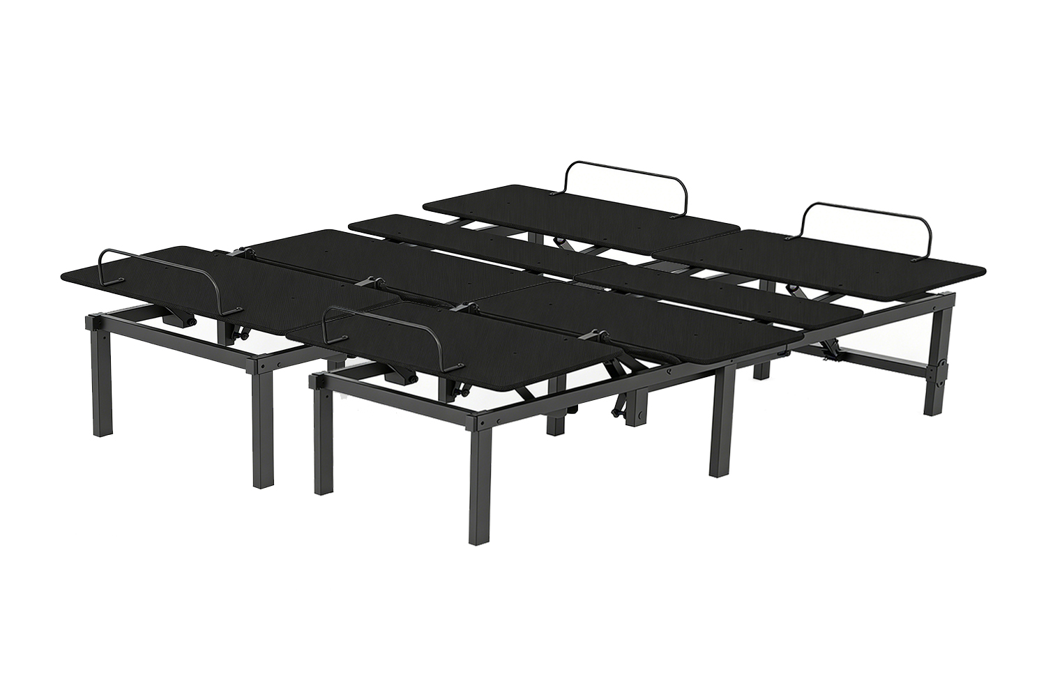 MOTIONFLEXI Electric Adjustable Bed Base with Memory Foam Mattress Set ...