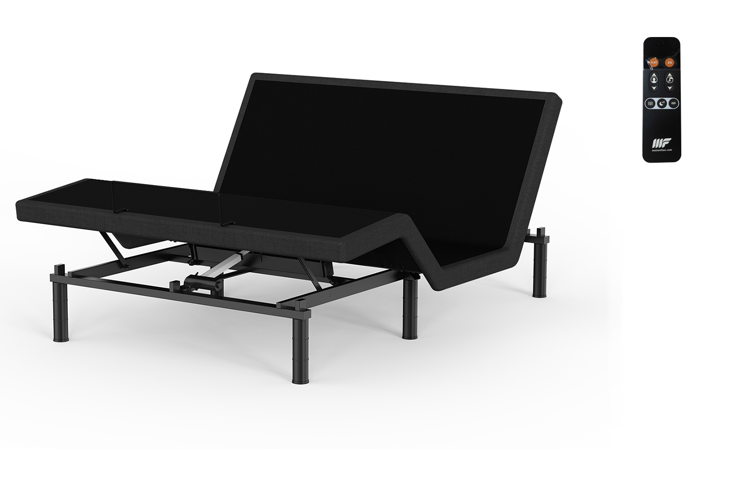 MOTIONFLEXI PRO Electric Adjustable Bed Base with Memory Foam Mattress ...