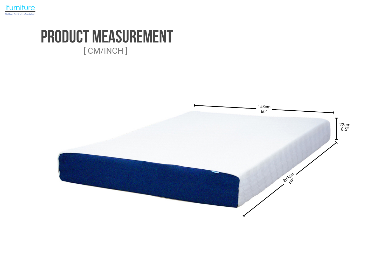 MOTIONFLEXI Memory Foam Mattress Set in Long Single/Queen/Split Super ...