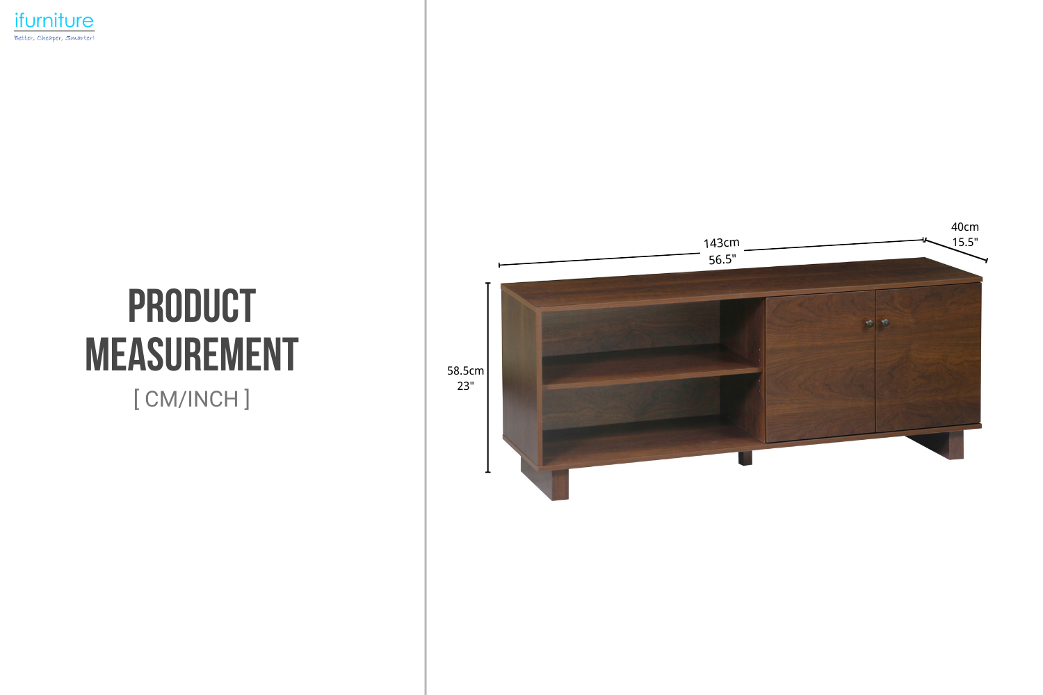 EMORY 143 2-Door TV Unit/Buffet