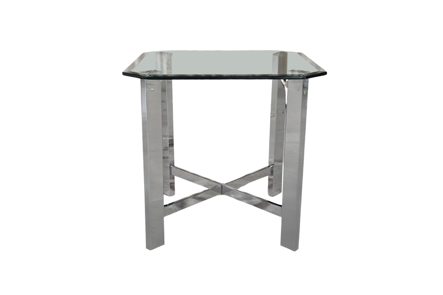 GLINT Tempered Glass Top Side Table