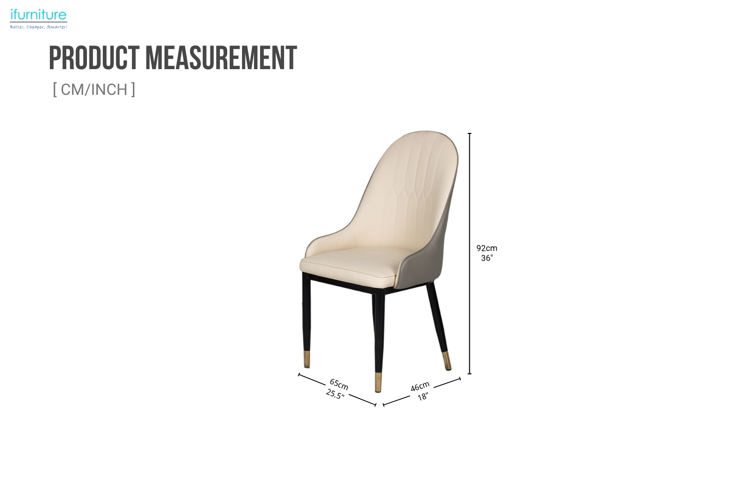 ORBIT Dining Chair (Beige & Grey)