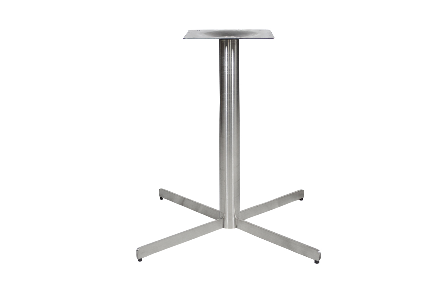 JAX 85 Stainless Steel Cross Brushed Table Base