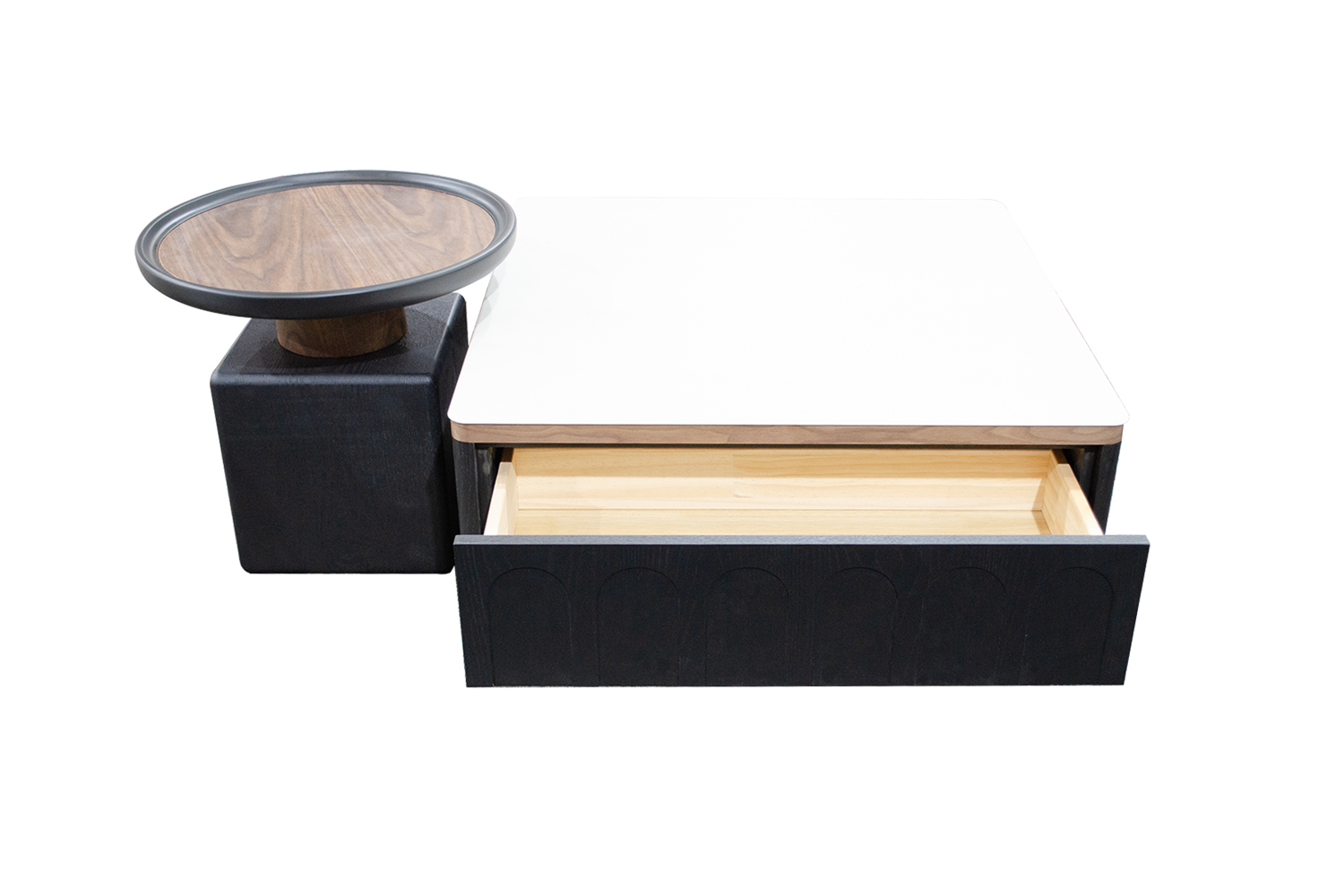ELENA 2-Drawer Coffee Table Set