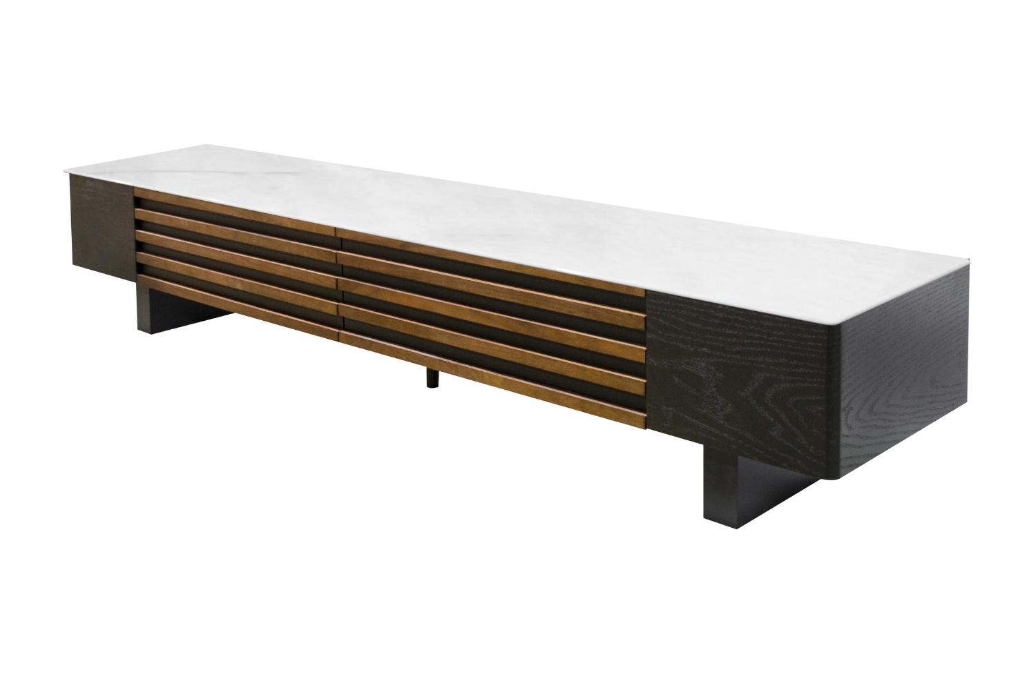 TROVE 200 Tempered Glass Top TV Unit
