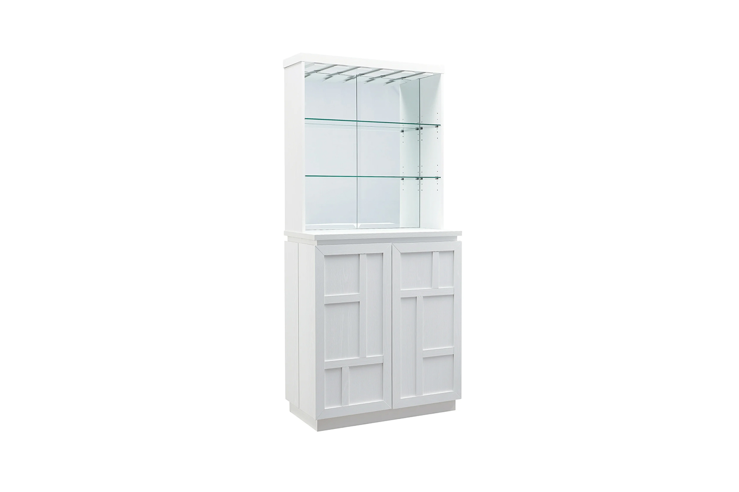 GRAMER Home Bar Buffet & Hutch (White)