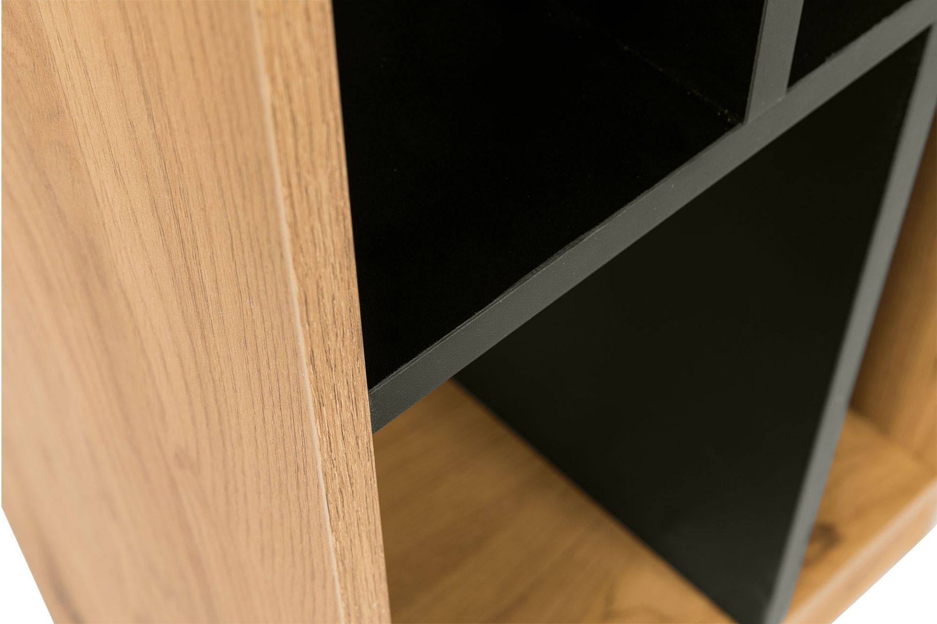 COLIN 210x43cm Wall System Solution Bookshelf (Oak and Grey)