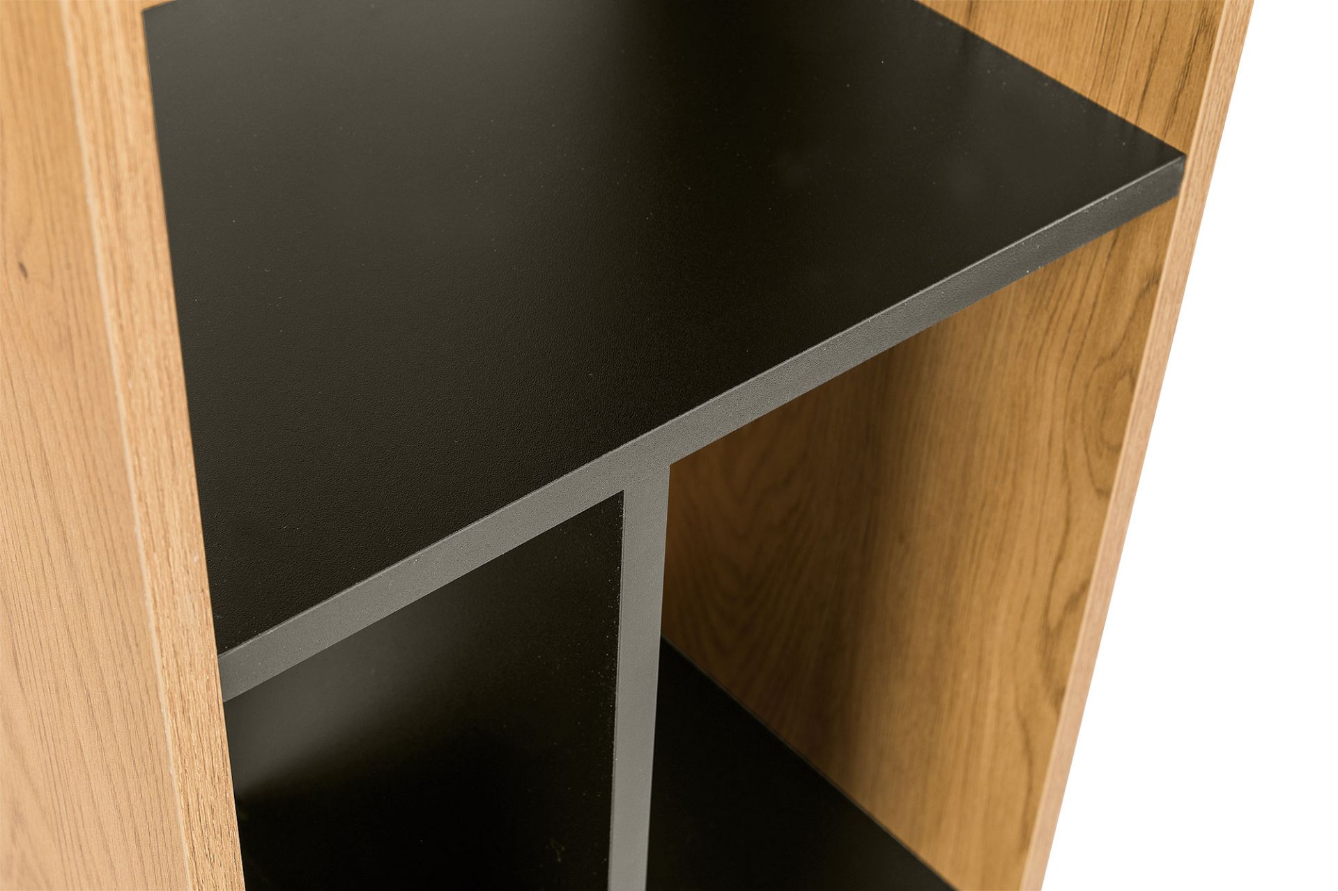 COLIN 210x43cm Wall System Solution Bookshelf (Oak and Grey)