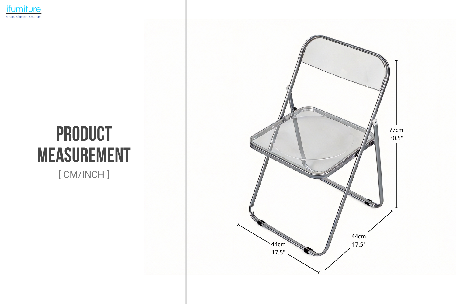 LUCERNE Transparent Folding Chair