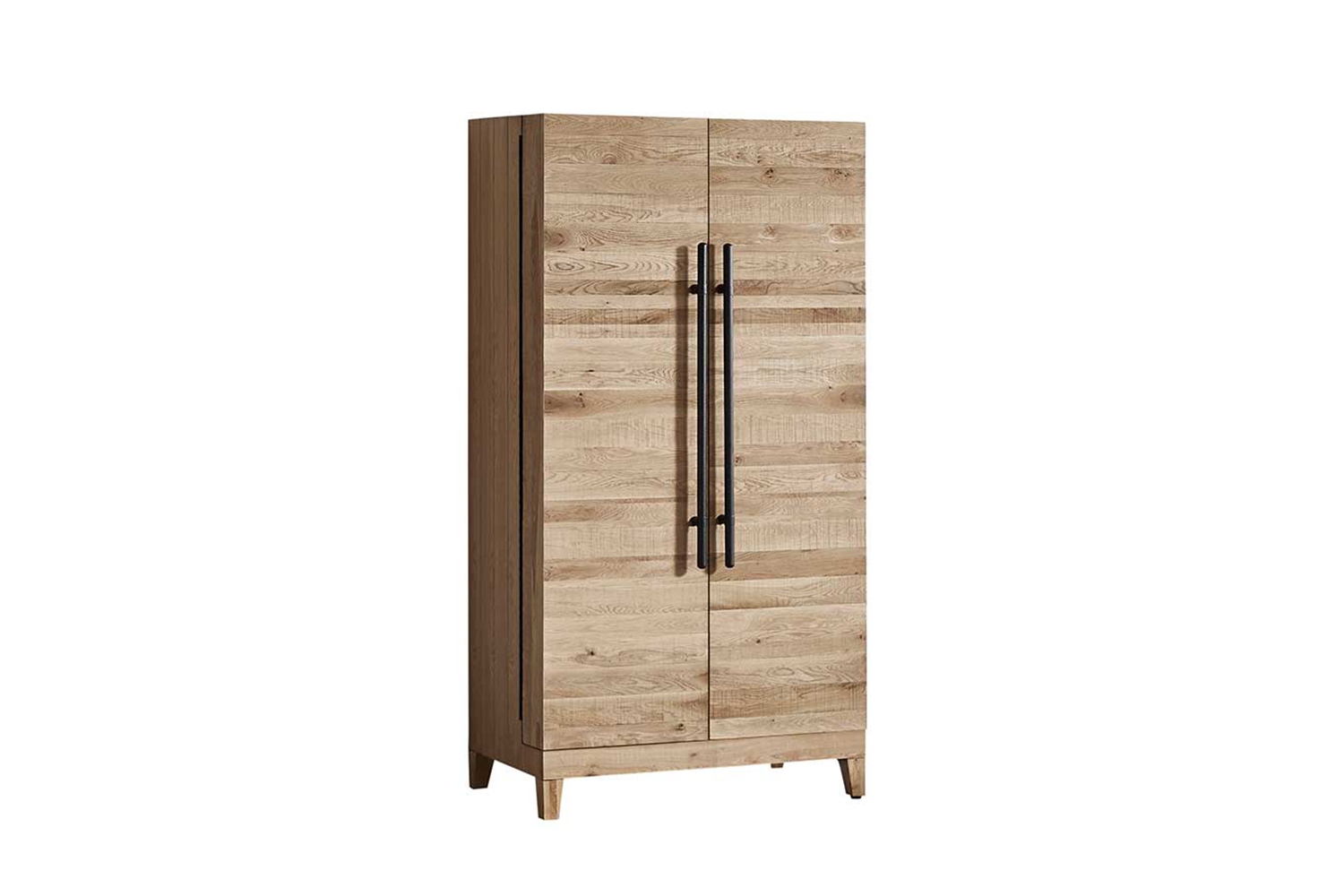 WALLACE Large Oak Wood Multifunctional Storage Bar Cabinet