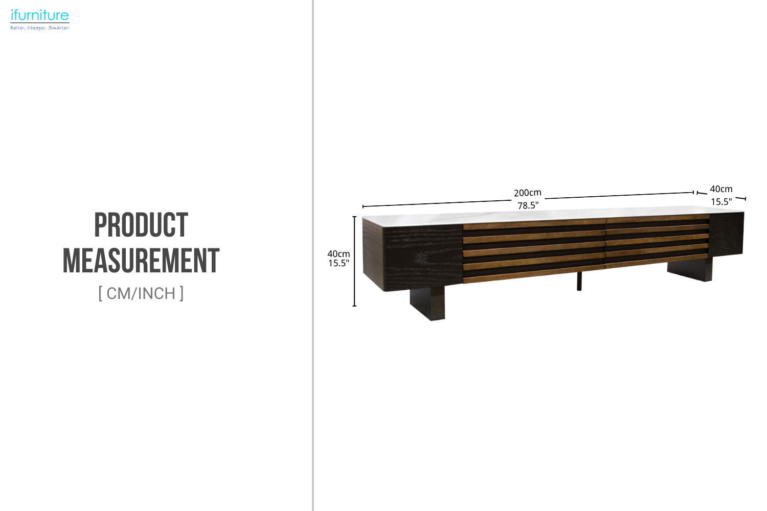 TROVE 200 Tempered Glass Top TV Unit