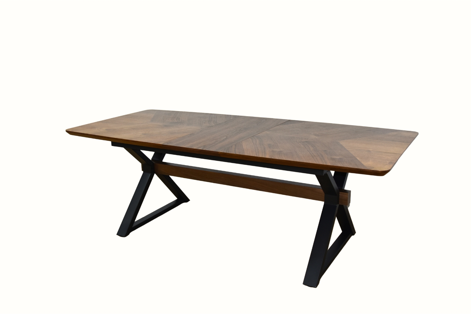 CAPITOL Walnut Veneer 180-300 Adjustable & Extendable Dining Table