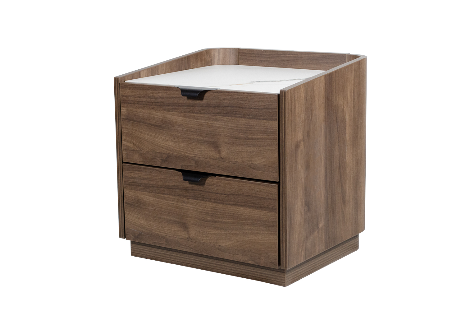 MERRINA 2-Drawer Bedside Table with Sintered Stone Top