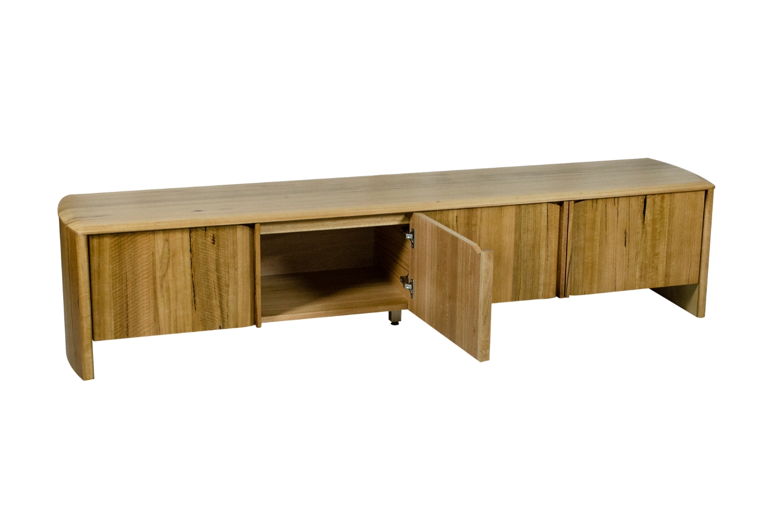 LINTON 210 4-Door Australian Marri Hardwood TV Unit