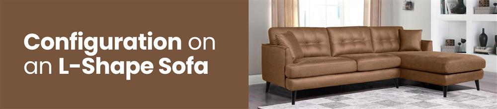 What is a facing left/facing right configuration on an L-Shape sofa?
