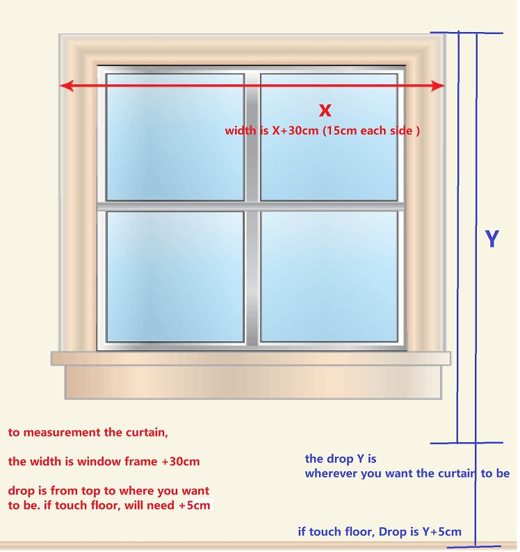 How To Measure Your Window Frame For Installing Curtains - Curtain ...