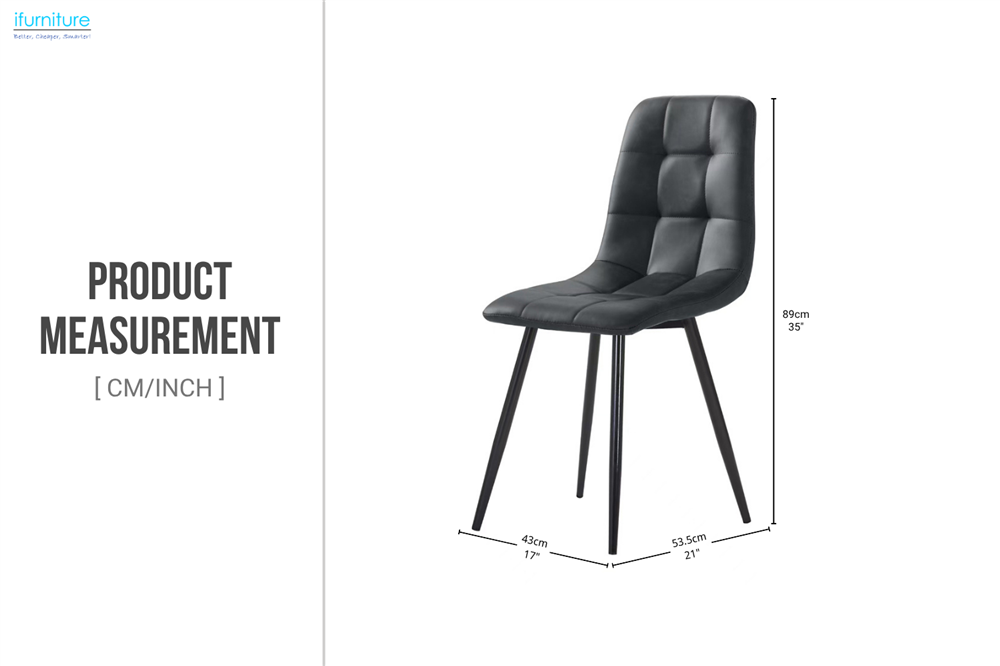 SAROTO Dining Chair (Charcoal)
