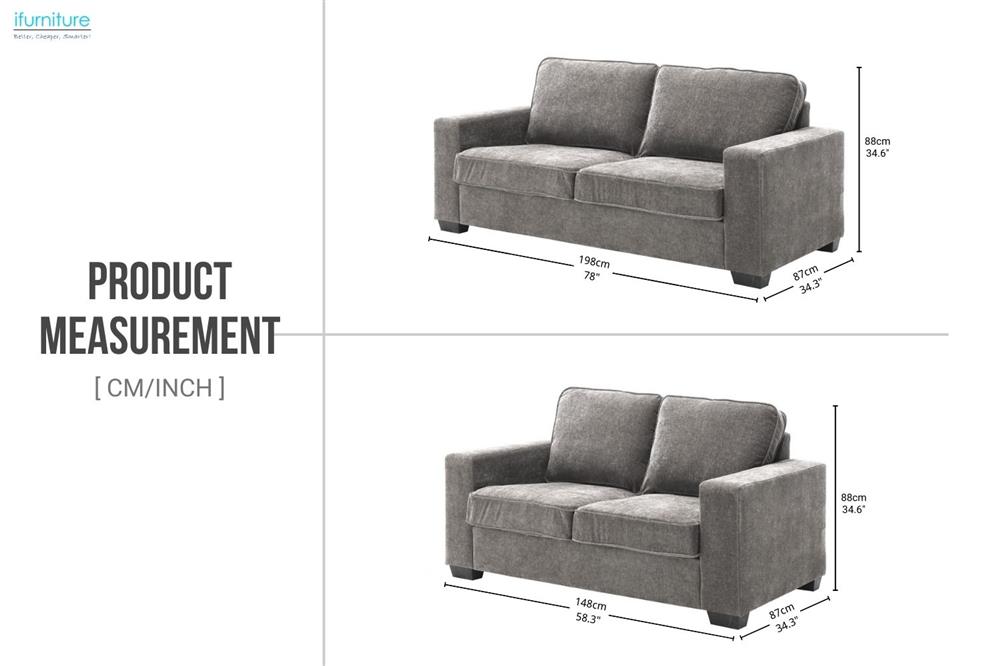 PENTON 3/2 Fabric Sofa Range